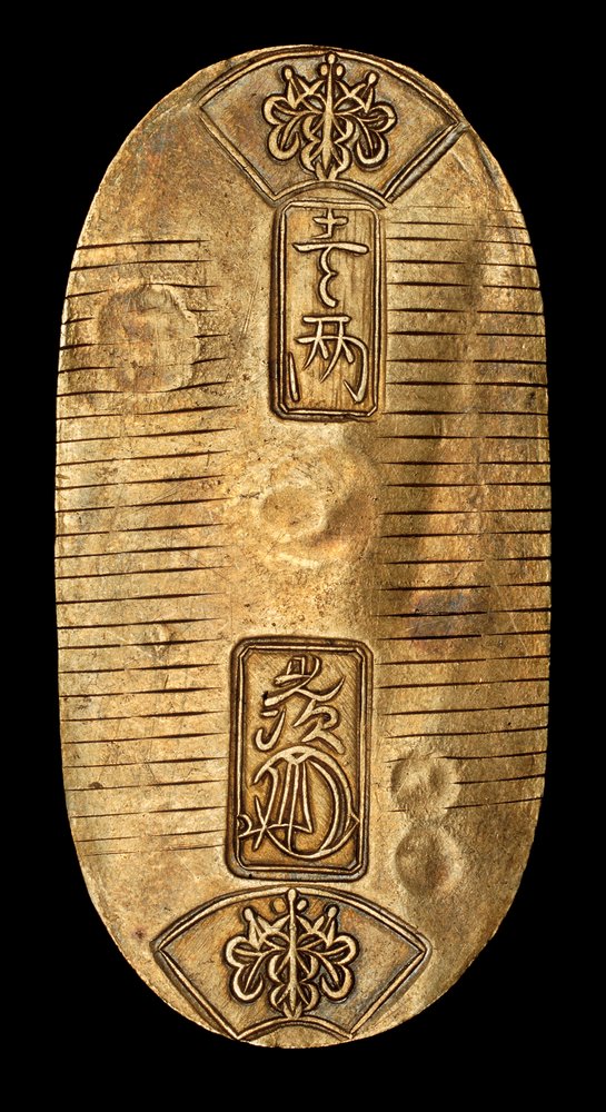 Rare Japan Gold Koban, One Ryo struck in Yedo (Tokyo) Tokugawa ...