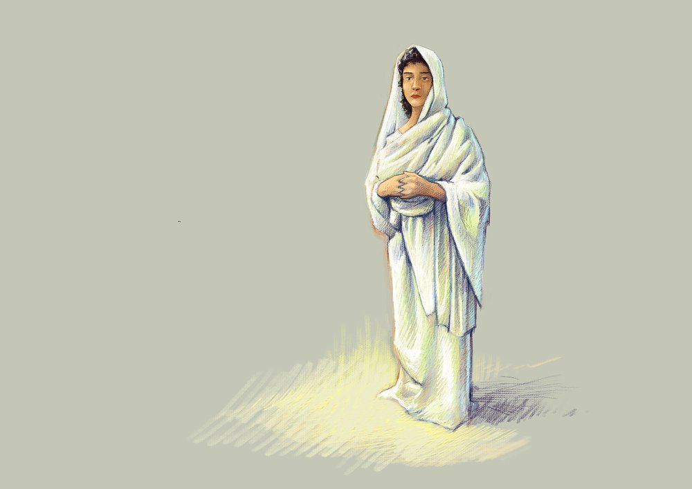 Roman Antiquite: Representation of Roman Lady - Drawing by Alessandro ...