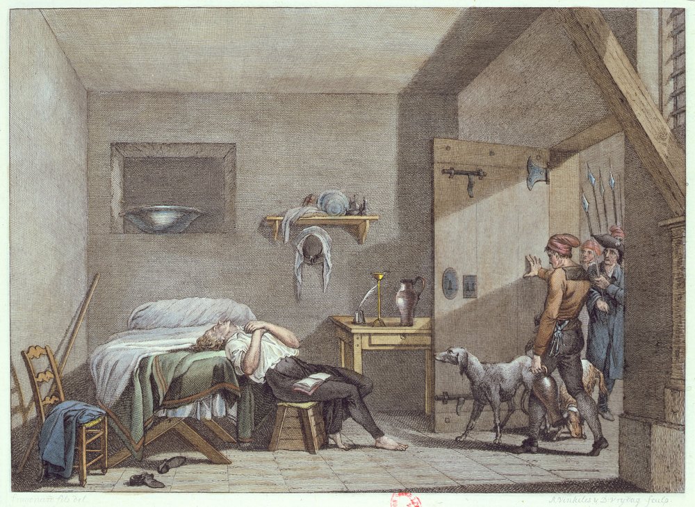 1794年3月28日の刑務所におけるコンドルセの死