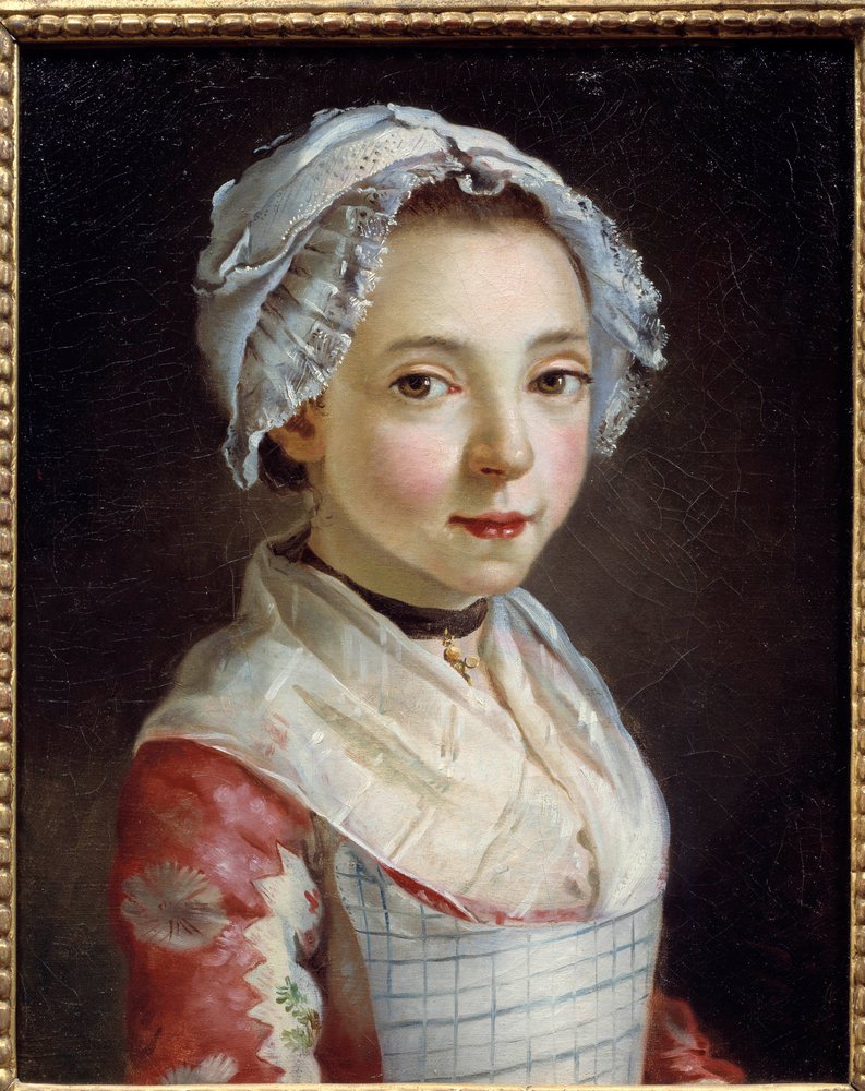 若いメイドさんアントワーヌ・ラスパル（1738-1811）の絵