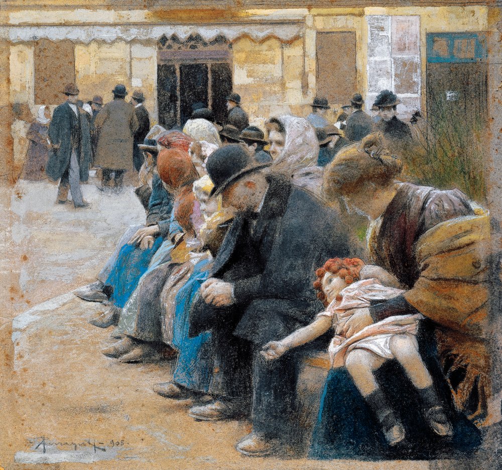 Emigrants, by Arnaldo Ferraguti (1862-1925) 1462493 ja japanese ...