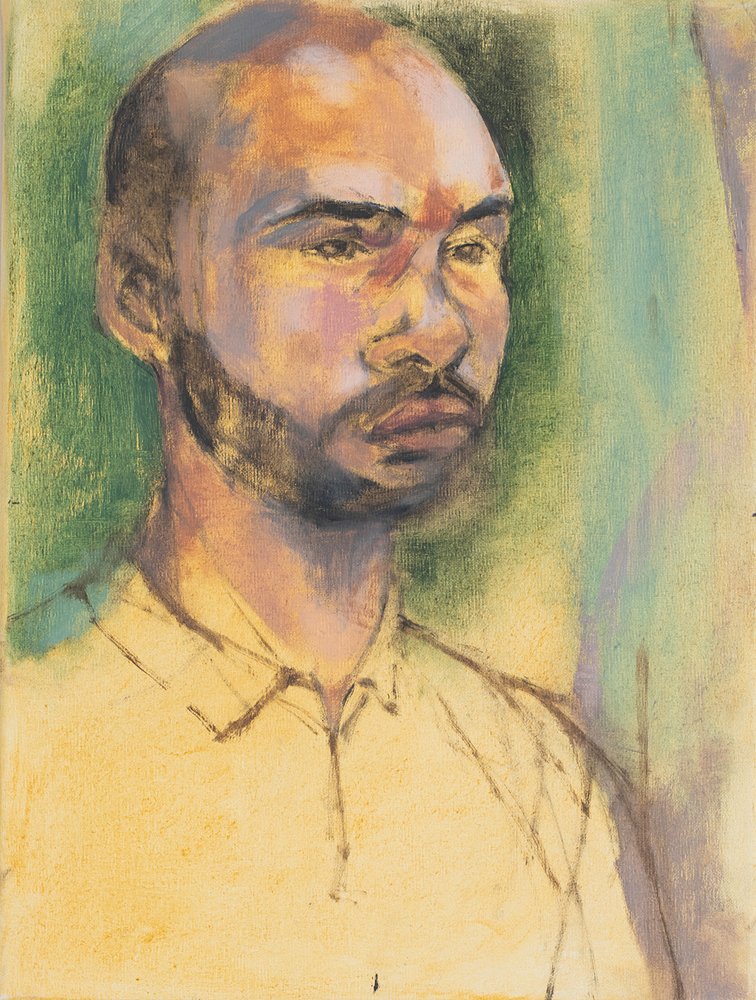 ロイ、肖像画油彩習作、2017年