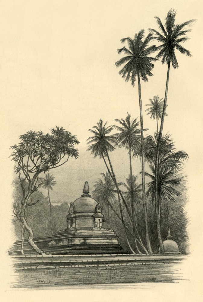 Natha Dewale Shrine、キャンディ、セイロン、1898年。