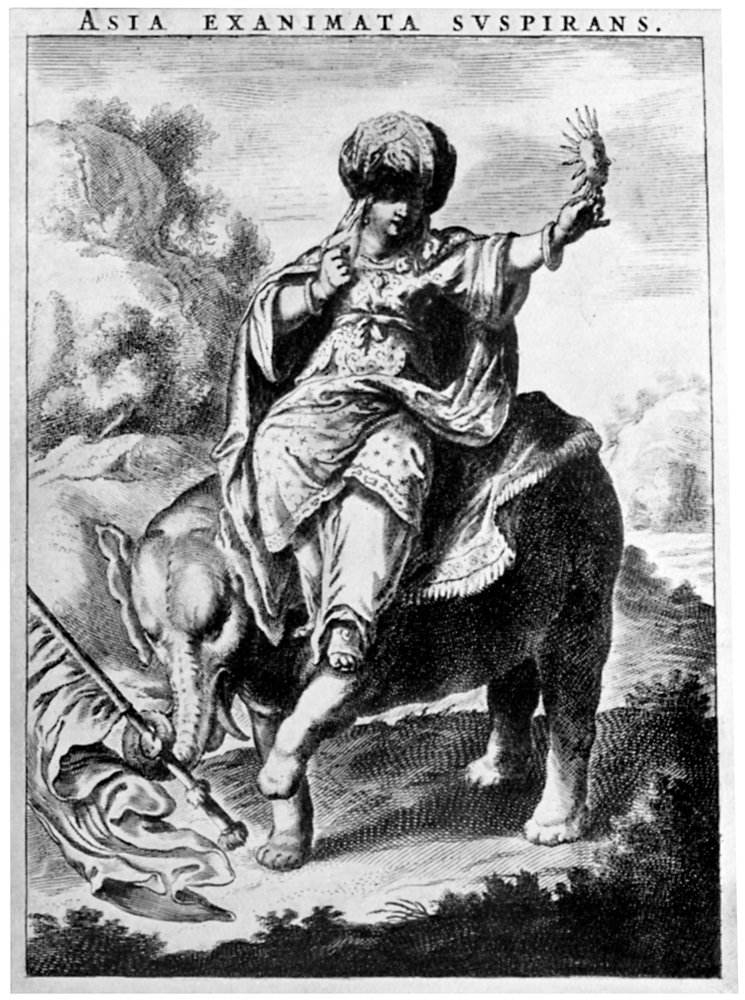 20世紀初頭の1926年のアジアの寓意的見解。