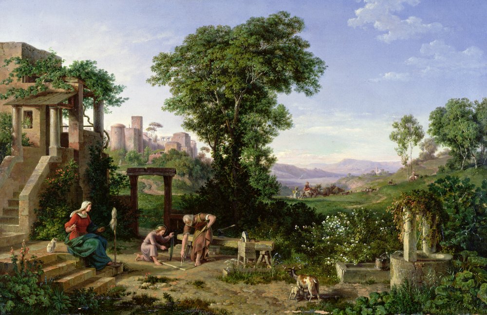 大工のキリスト、1860 | アートプリント