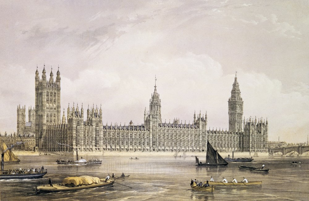 トーマスピッケン（fl.1838-d.1870）pubが刻まれた国会議事堂。ロイド・ブラザーズ・アンド・カンパニーによる1852年（リトグラフ）