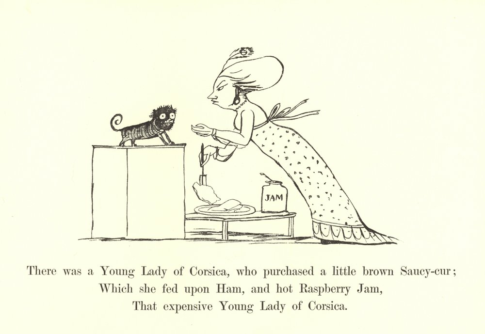 コルシカ島の若い女性がいて、茶色のソーシーキュアを購入しました。