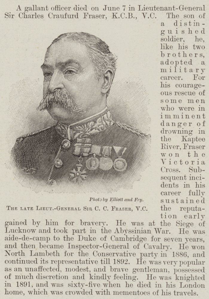 故C.C.フレイザー中将（VC）（彫刻）。