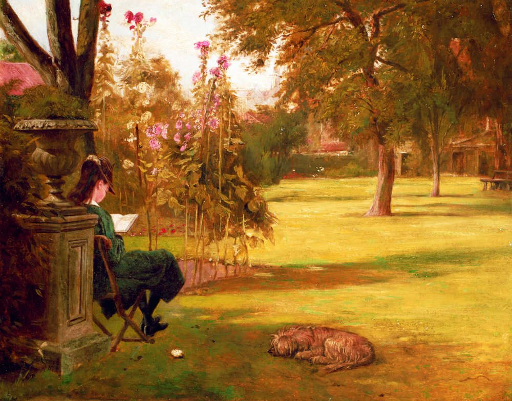 静かな読書 | Eyre Crowe | アートプリント