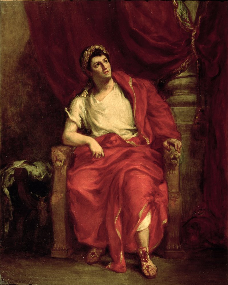 Jean Racine（1639-99）1857の「Britannicus」におけるNeroとしてのFrancois Joseph Talma ...