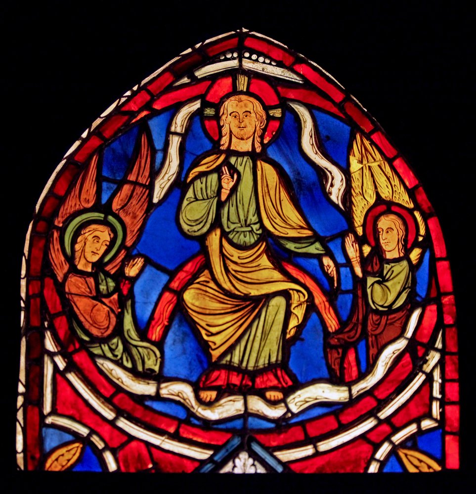 栄光の中でキリストを描写する（例：Varennes-Jarcy-元々はアビードジャーシーから？）