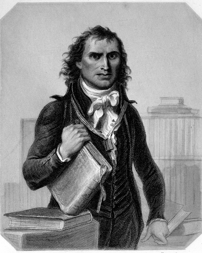 フランスの聖職者・政治家であるHenri dit Abbé Grégoire (1750-1831)の肖像。ラマルティーヌの「ジロンダンの歴史」にて
