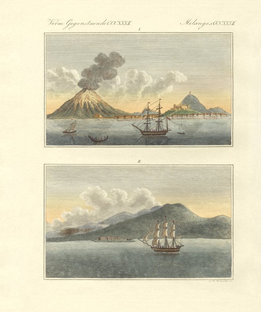 バンダとスンダ-ストリート（彩色済み彫刻