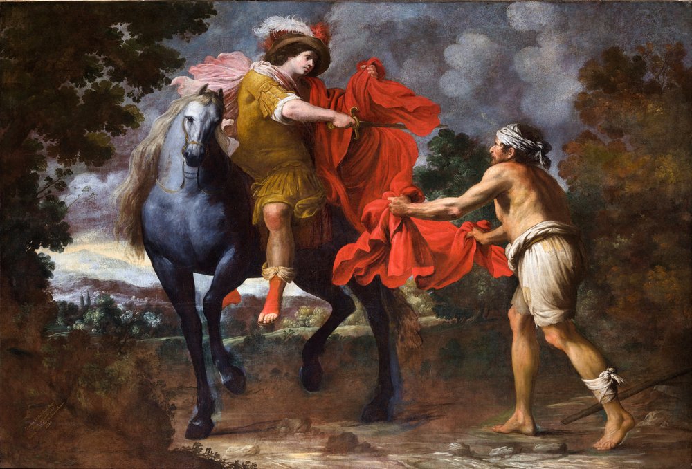 São Martinho e o mendigo | アートプリント