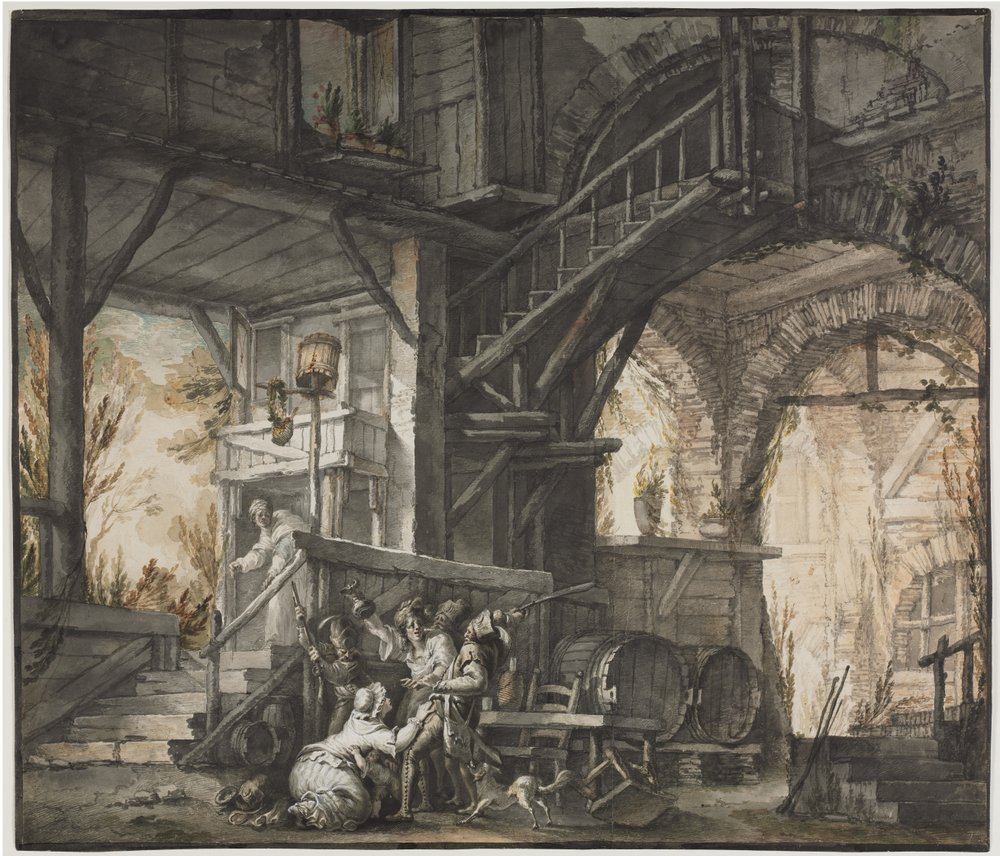 演劇シーン、1775年から1776年頃。