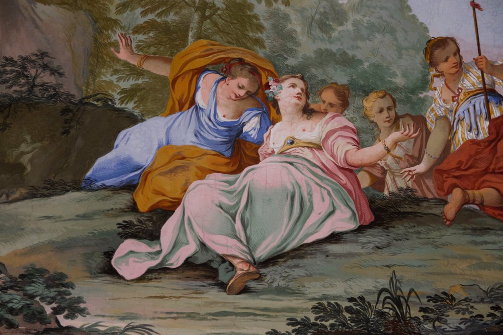 ドメニコ・ヴァレリアーニとジュゼッペ・ヴァレリアーニによる「ディアナの神話の表現」（フレスコ画