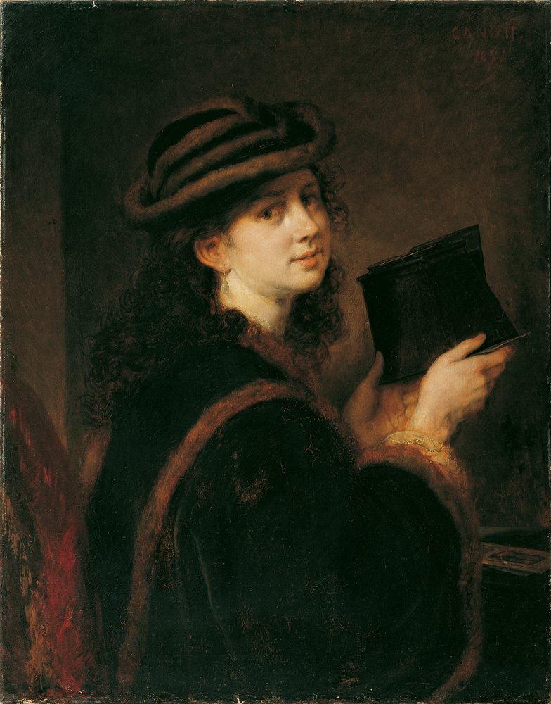 ステレオスコープを持つ少女