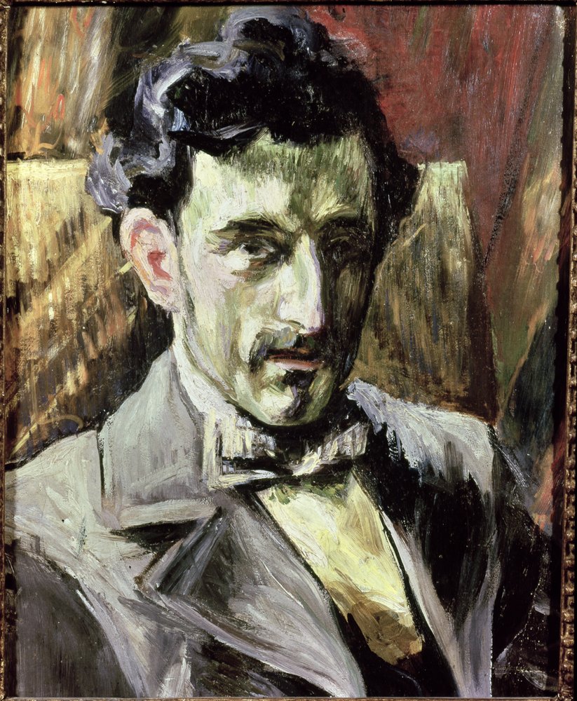 Retrato de Maurice Ravel (1875-1937) (óleo sobre tela)