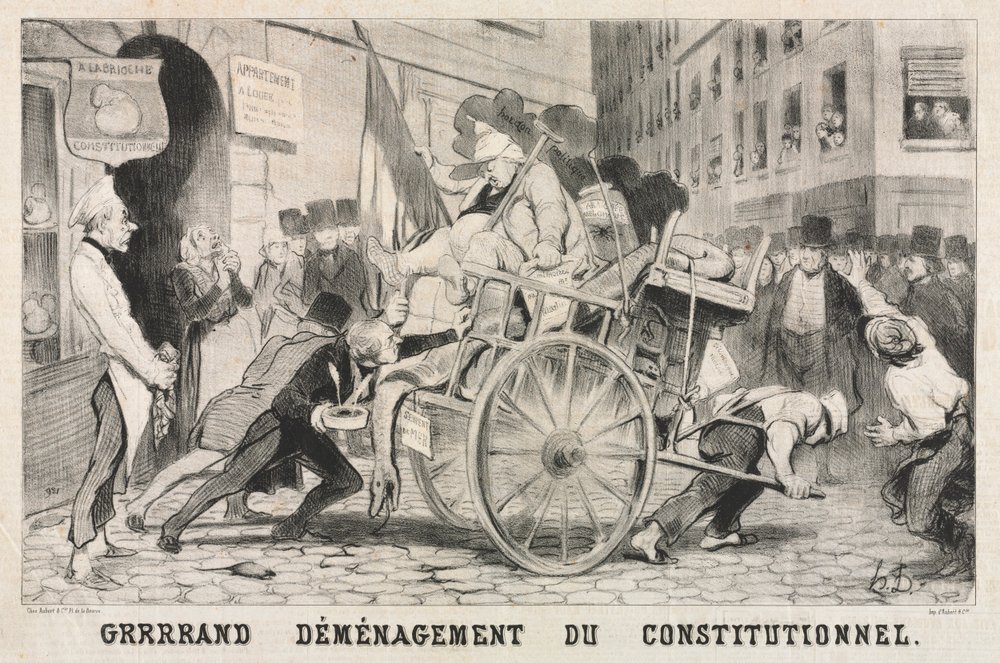 憲法制定の大撤去、1846年。