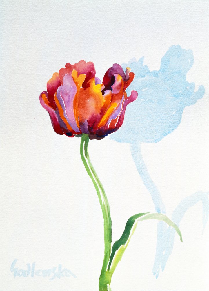 チューリップ、1998（紙にトイレ）（124446および124448も参照）