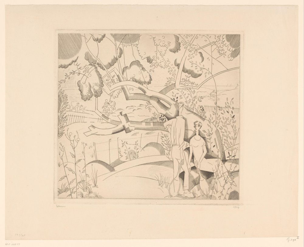 梨の木で休むテニス選手 ル ヴュー ポワリエ