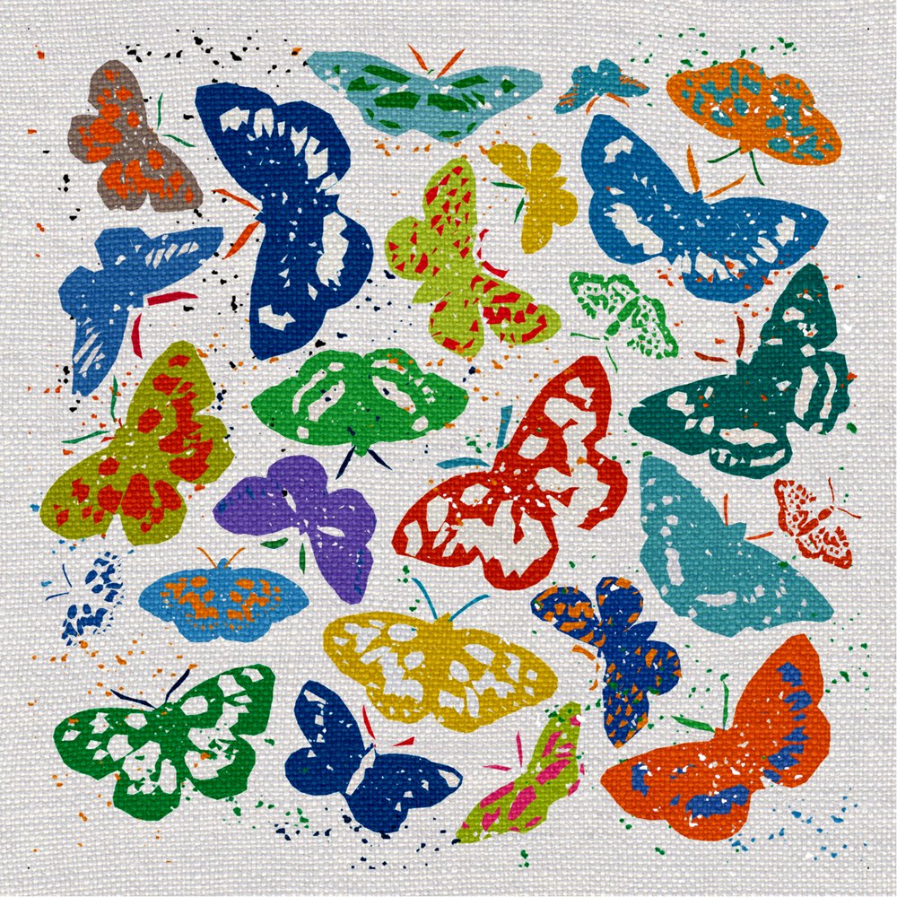 踊る蝶、2022年（ミクストメディア）