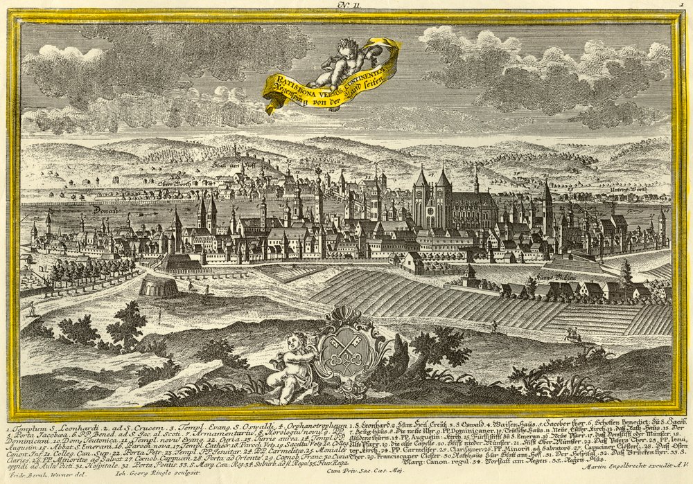 レーゲンスブルク、c1740。