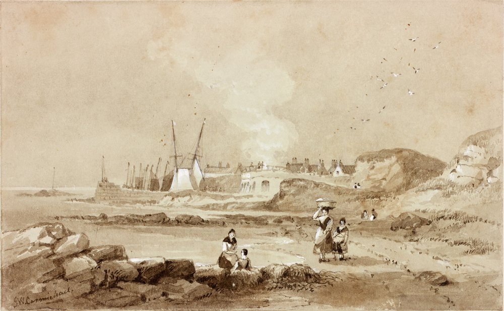 ノースサンダーランド、ノーサンバーランド（紙にインク（セピア））