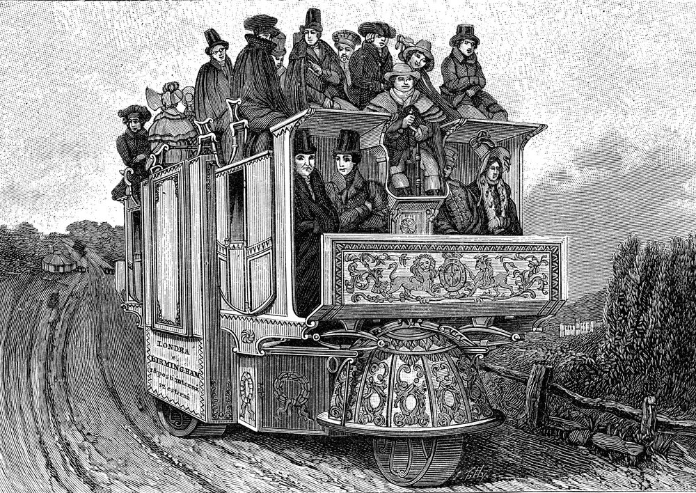 ウィリアム・チャーチ博士（1778-1863年頃）が1833年にバーミンガム（イギリス）で製作した三輪機械自動車。1895年