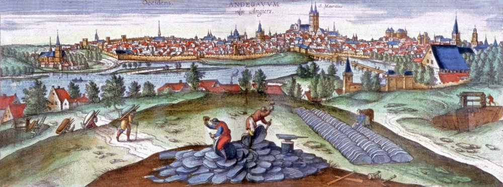 アンジェのスレート職人、151年頃（エングレーヴィング）