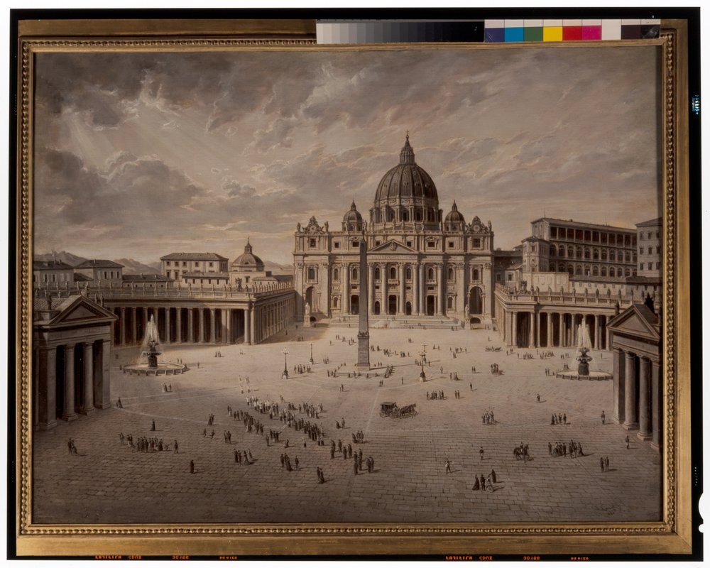 ローマのサン・ピエトロ広場とフォロ・ロマの眺め