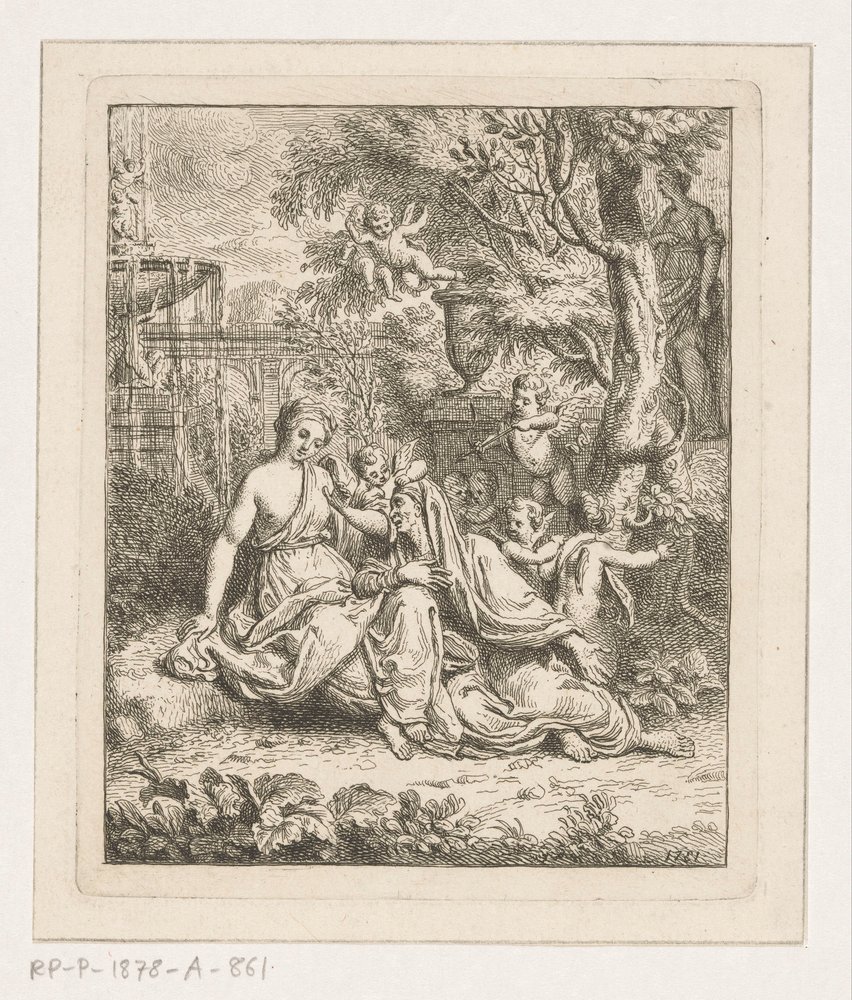 Vertumnus en Pomona | アートプリント