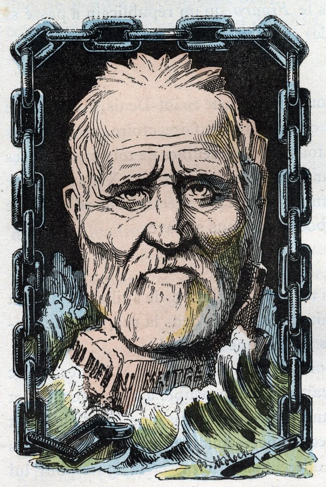 フランスの社会主義理論家・革命家であるルイ・オーギュスト（Louis-Auguste）・ブランキ（1805-1881）の肖像。