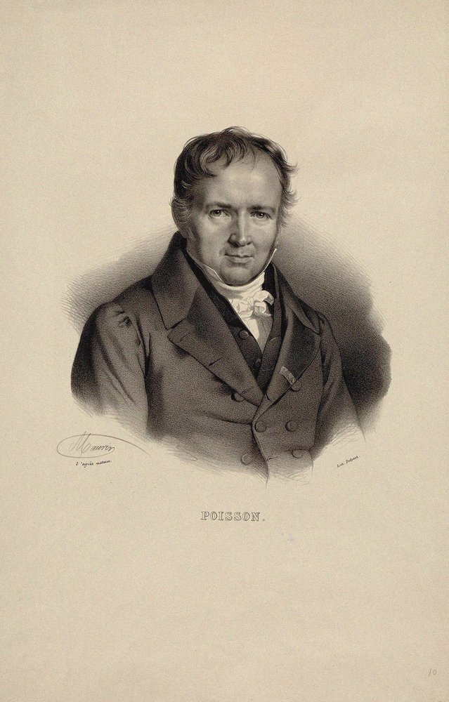 Simeon Denis Poisson 1781-1840 の肖像。