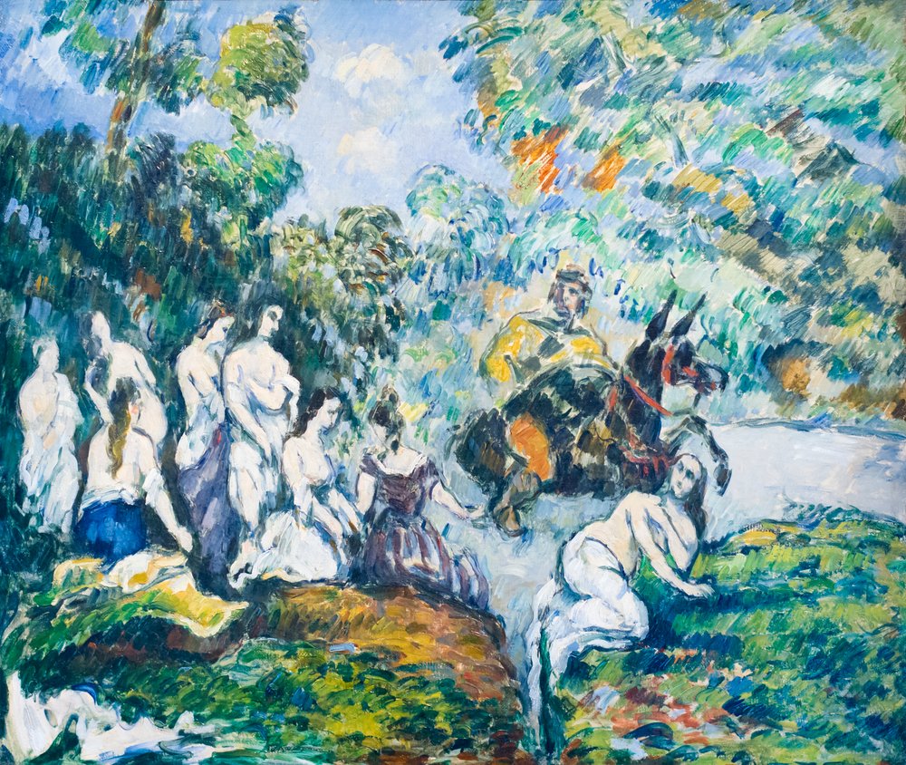 水中の伝説的なシーンまたはサンチョ c. 1878年（キャンバスに油彩）