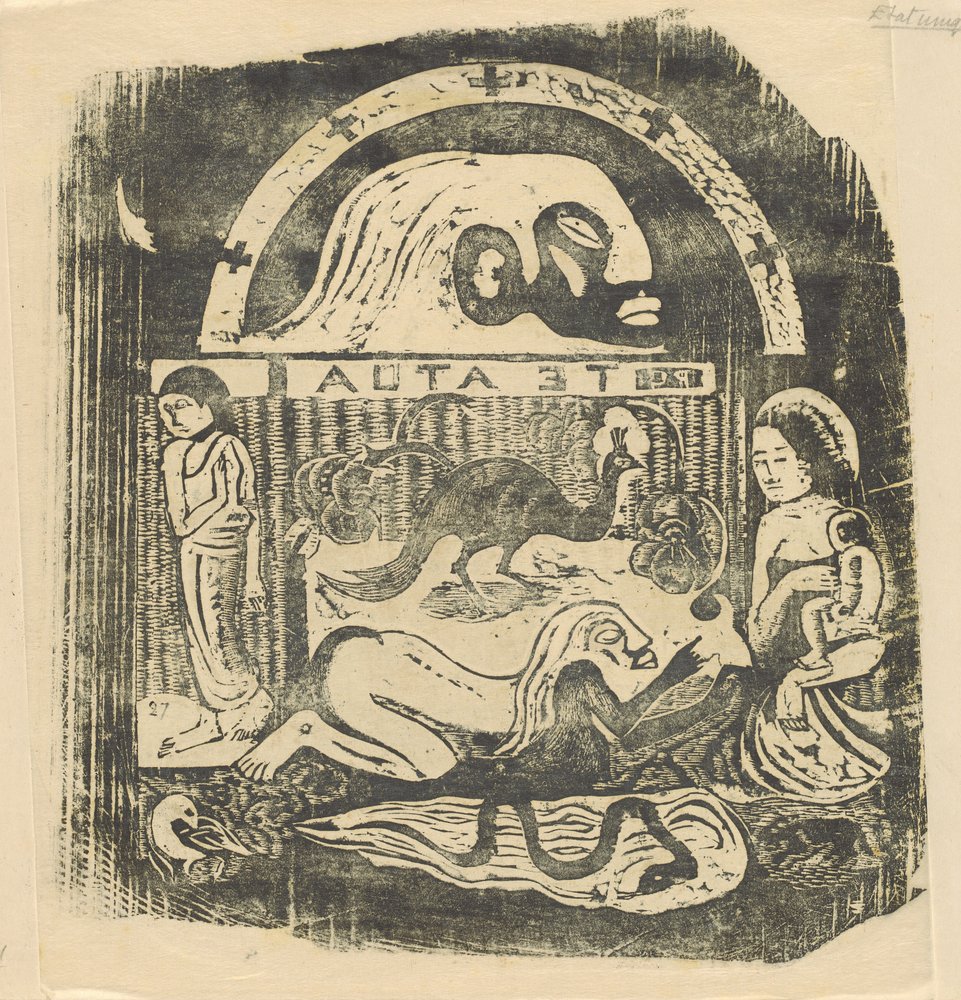 Te Atua The Gods Small Plate [直訳]、1895 年以降。