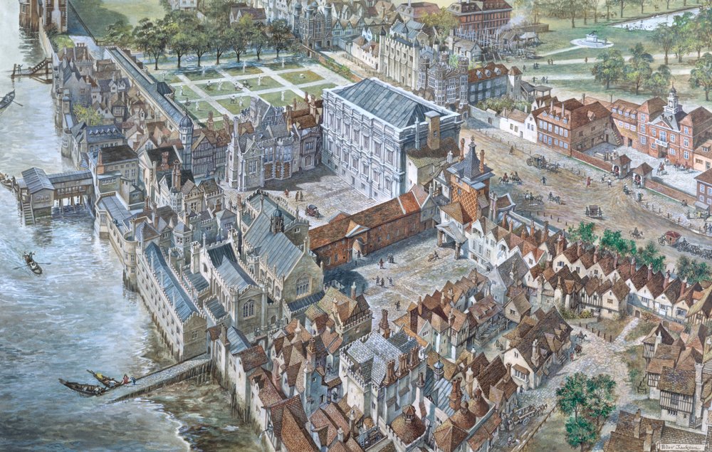 オールドロンドンの再建：1680年頃のホワイトホール宮殿