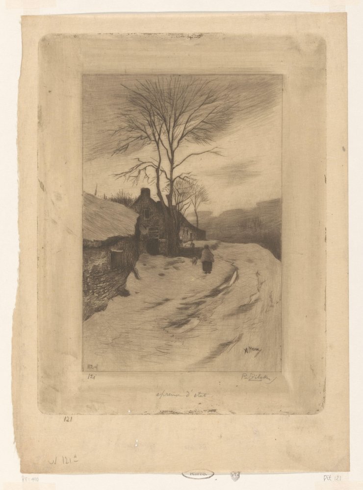 裸木の道路沿いの農場 ハイバー（原題）