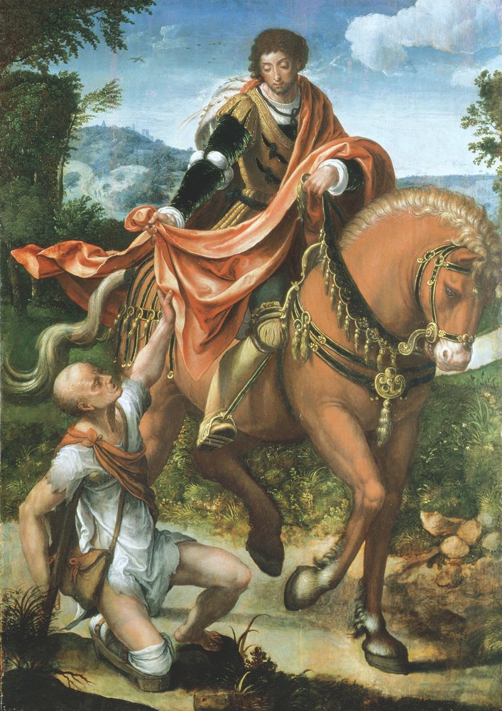 聖マルティンがマントを分割