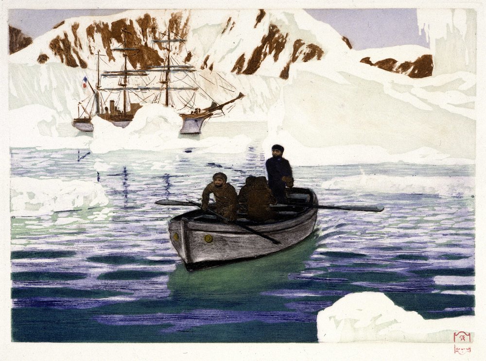 Charcot and the Why Pas au Pôle 乗組員 - Dugardier 画、Paul Chack 著「Les ...