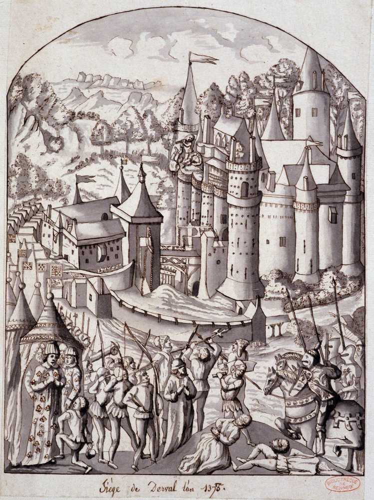 1375年、Derval（ブルターニュ）の包囲。