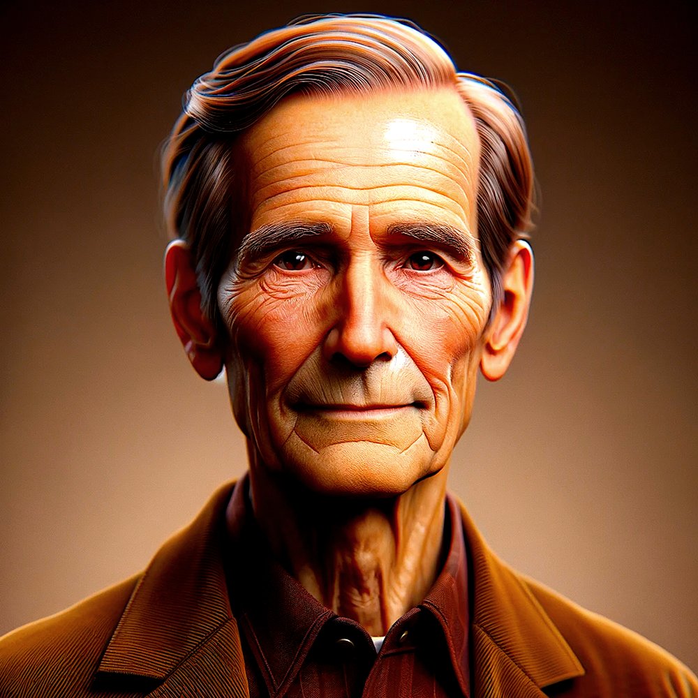 ウォルター-"AIによって形成された歳月：時を超えた肖像"