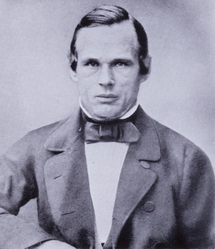 スウェーデンの物理学者・天文学者で、分光学の発展に貢献したアンダース・ヨナス・アングストローム（モノクロ写真