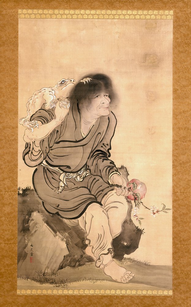 Xiama (tinta e cor clara sobre seda) | 谷文晁