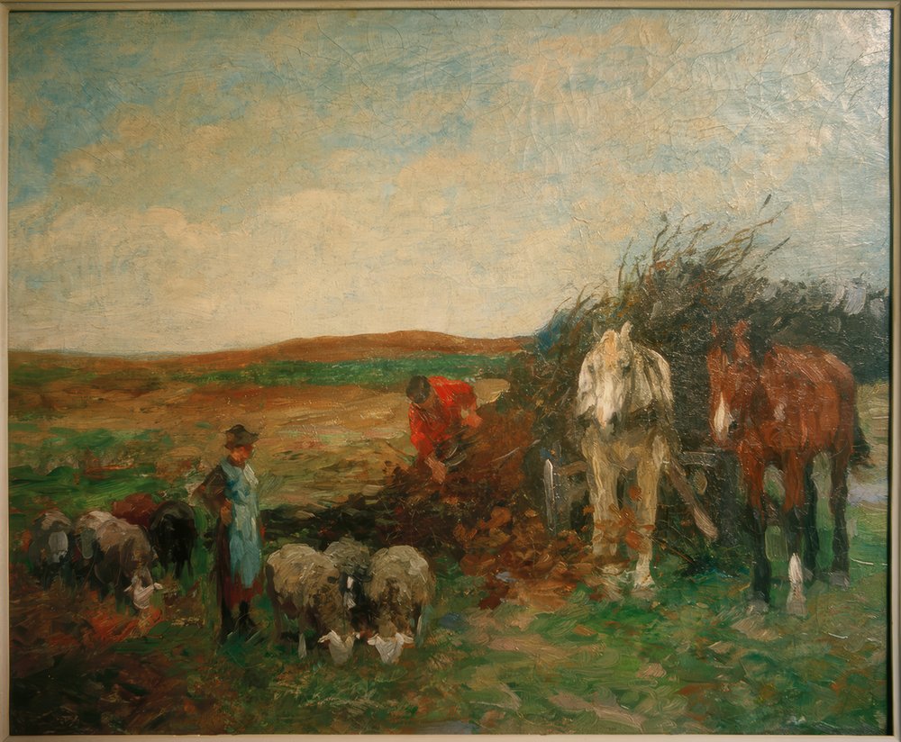 筆車と羊 | アートプリント