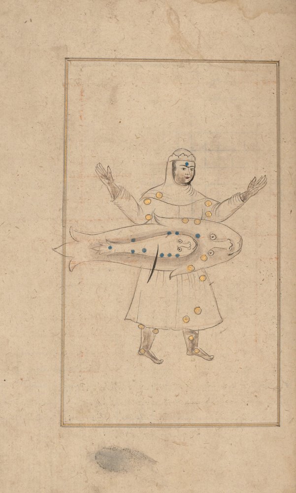 Kitab suwar al-kawakib al-thabita al-Sufi の恒星の画像の本、18 世紀。