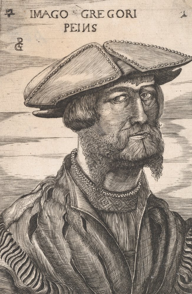 Georg Pencz Imago Gregori Peinsの肖像。 | 不明
