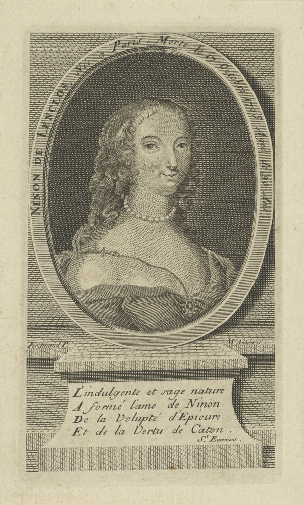 Ninon de Lenclos 1620-1705、ca 1730の肖像。