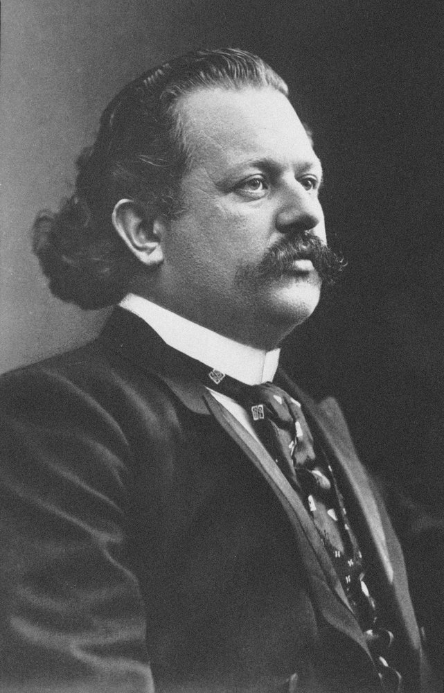 ピアニストで作曲家のアルフレッド・ライゼナウアー 1863-1907 の肖像。