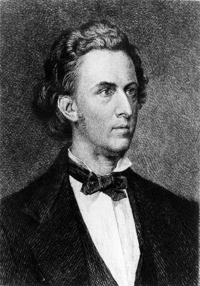 ポーランドの作曲家、フレデリック・ショパン（1810〜1849）の肖像。